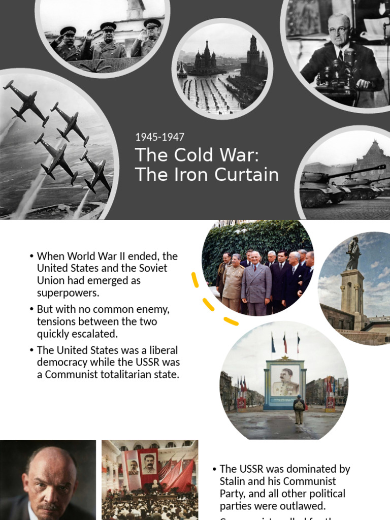 The Cold War 1 Iron Curtain Slides | PDF