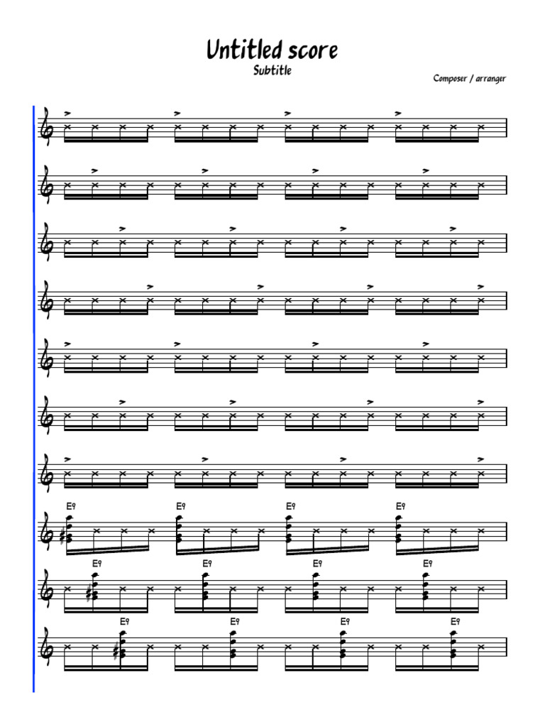 Rhythm Exercise | PDF