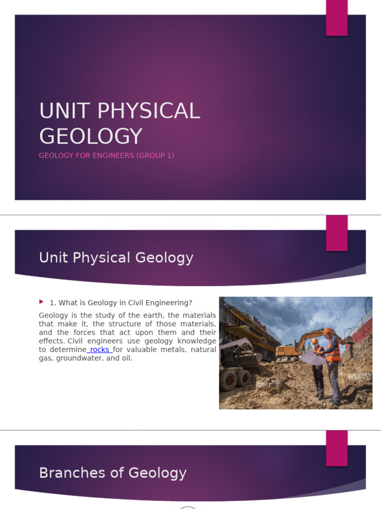 Geology in Civil Engineering Overview | PDF