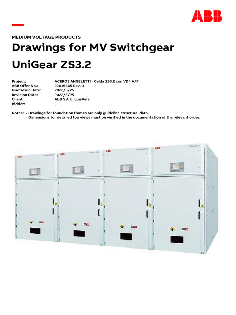 ABB ZS3.2 - Drawings 02.2018 | PDF | Electrical Equipment | Electrical ...