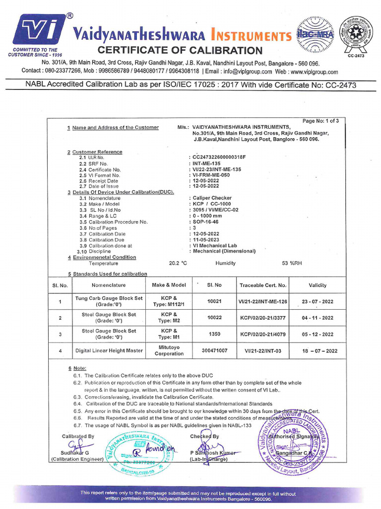 09 Caliper Checker 22 2K23 May | PDF