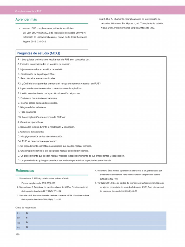 ESP Practical Guide To Hair Transplantation PRT 4 | PDF | Pelo | Sistema tegumentario