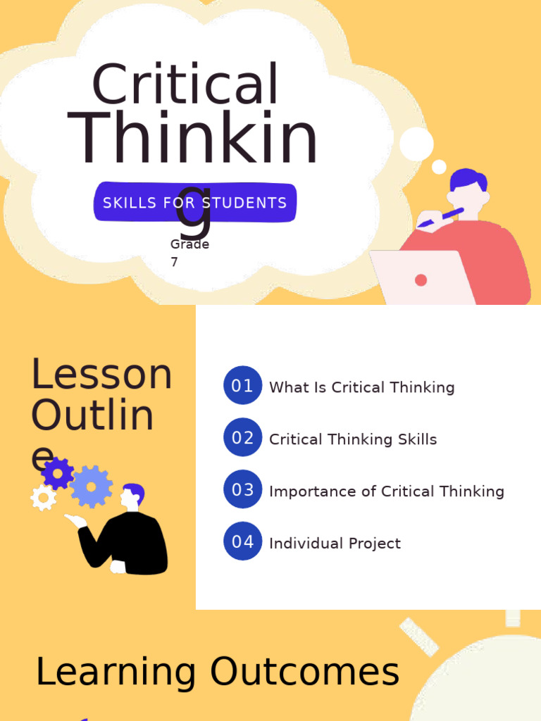 Critical Thinking Skills for Students Education Presentation in White ...
