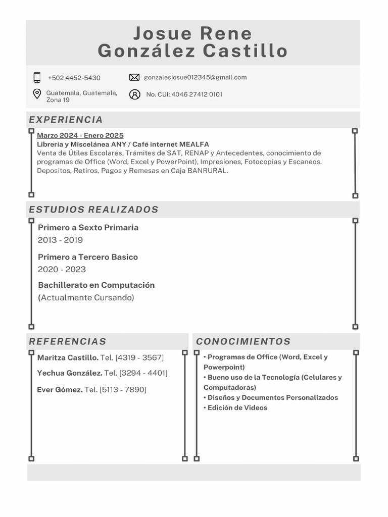 CV Blanco JosueGonzales - 20250223 - 232343 - 0000 | PDF