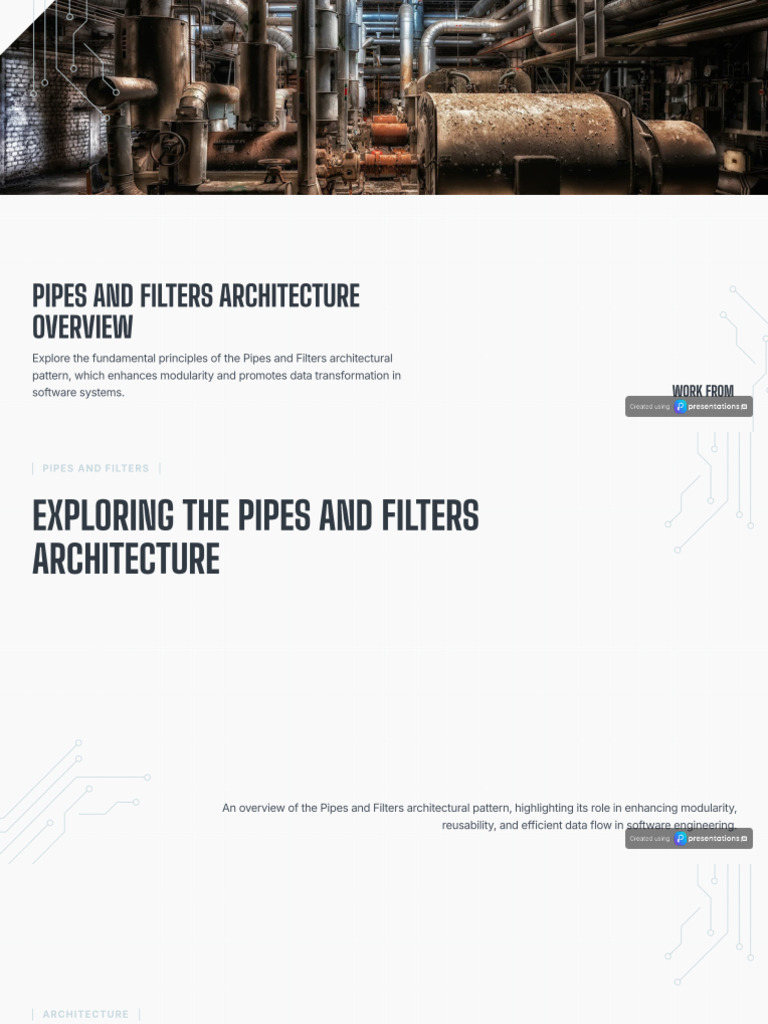 Understanding Pipes and Filters in Software Engineering | PDF