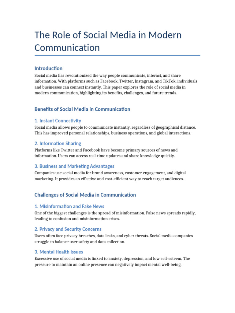 Social Media Communication | PDF