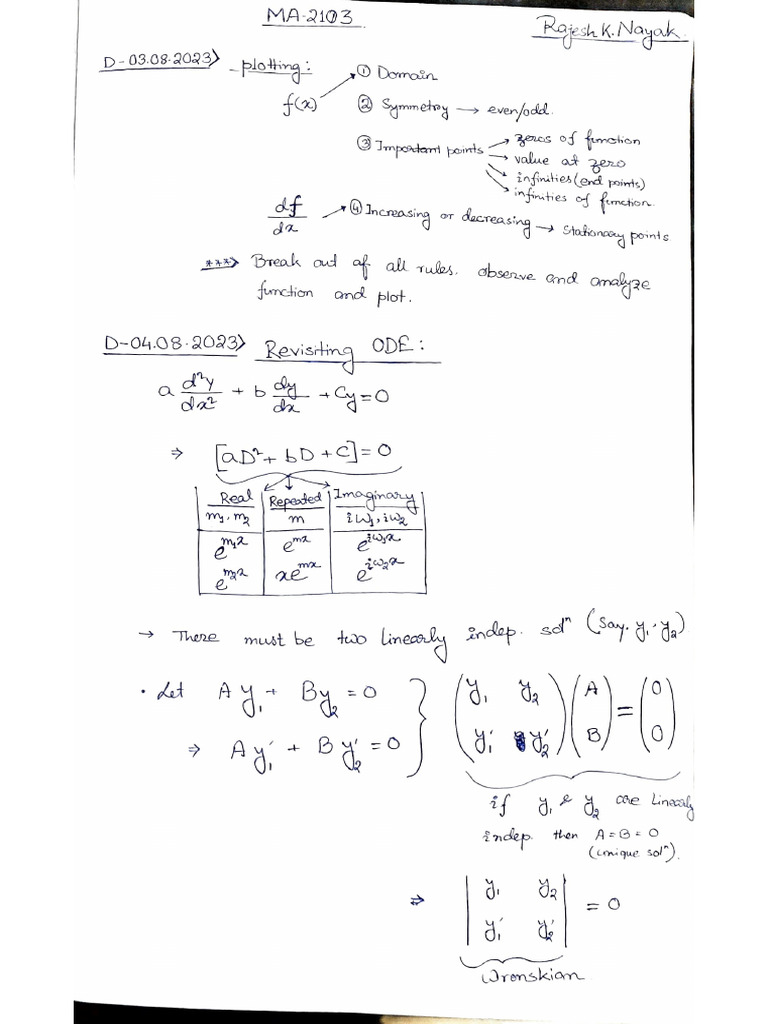 Ma2103 Fourier&pde | PDF