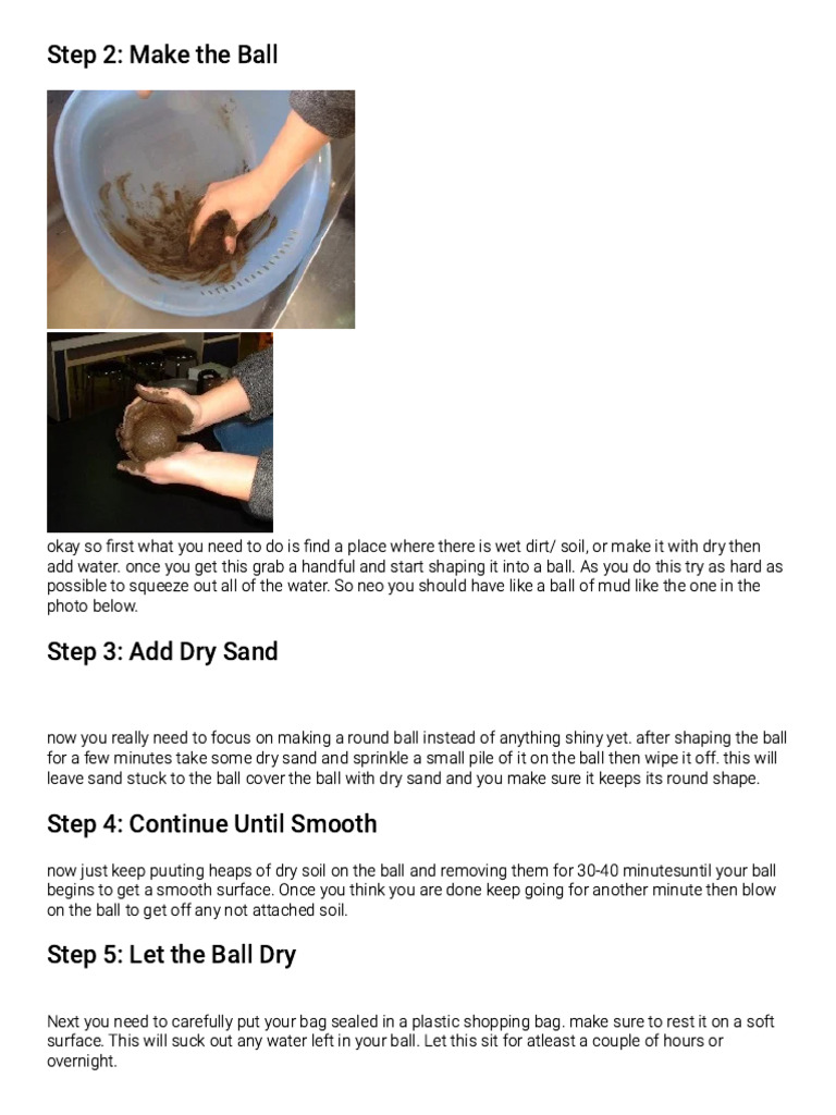 Dorodango - 6 Steps - Instructables | PDF