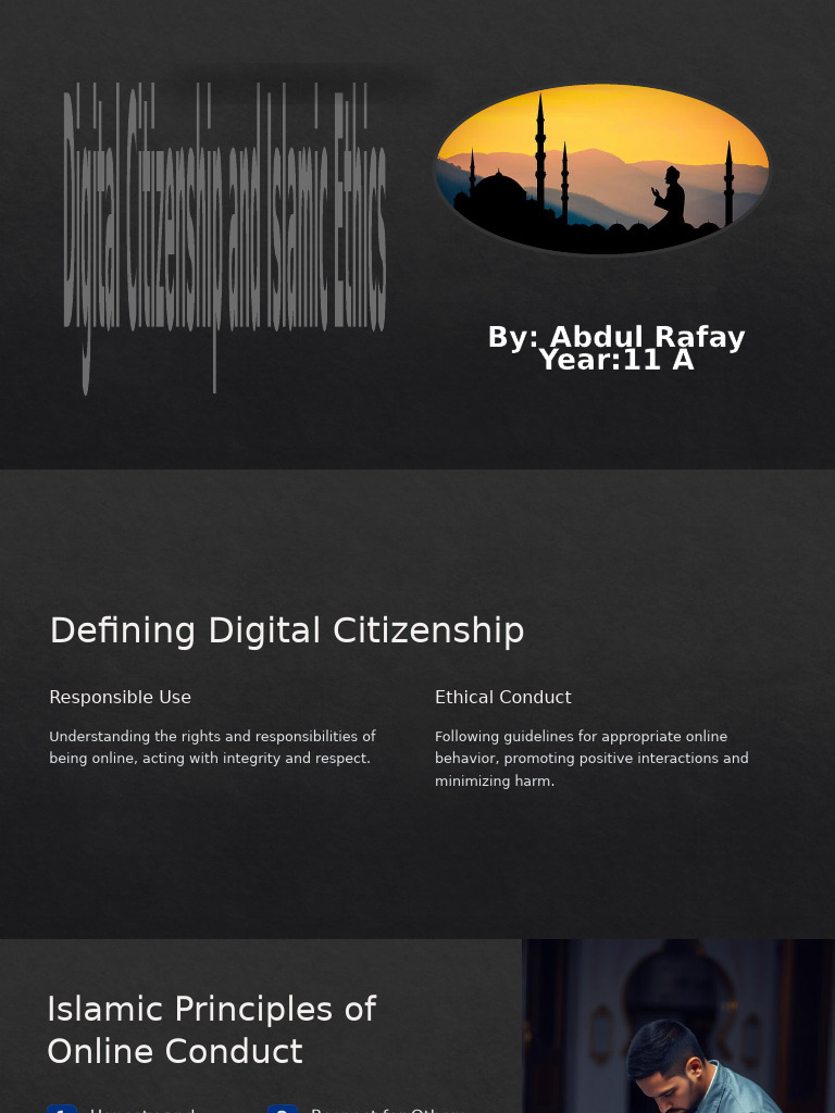 Digital Citizenship and Islamic Ethics | PDF | Privacy | Social Psychology