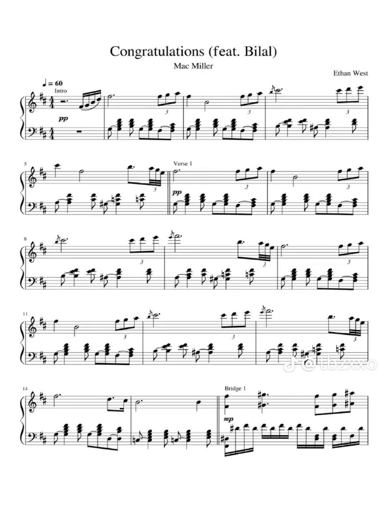 Congratulations Piano | PDF