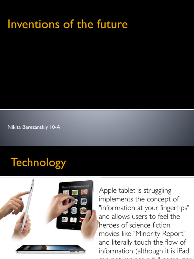 Future Inventions: Tech, Transport, and More | PDF