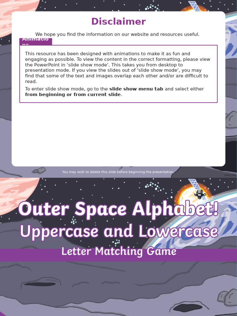 Fun Letter Matching Game Instructions | PDF