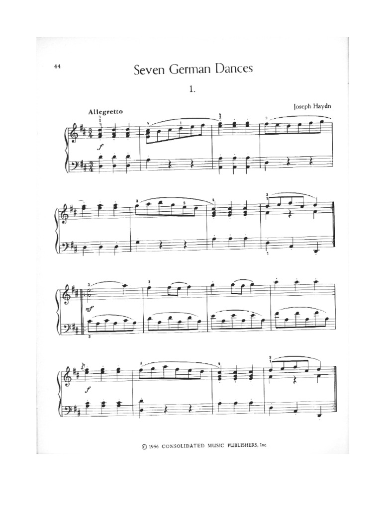 Seven German Dances | PDF
