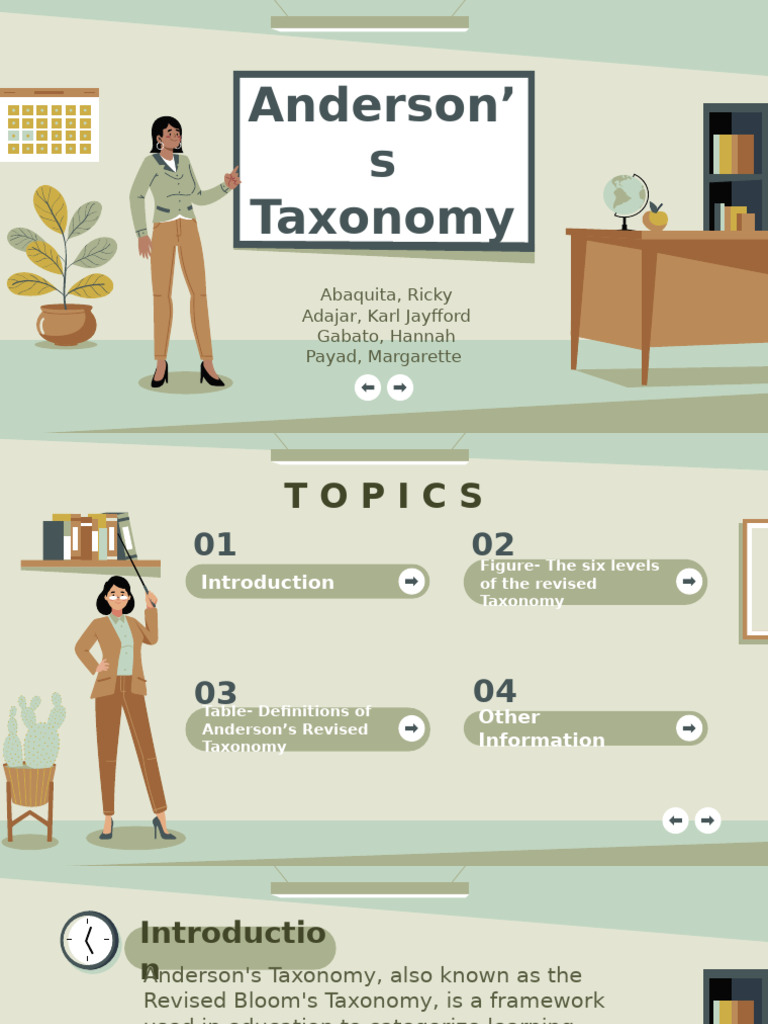 Andersons Taxonomy - Final | PDF | Learning | Educational Assessment