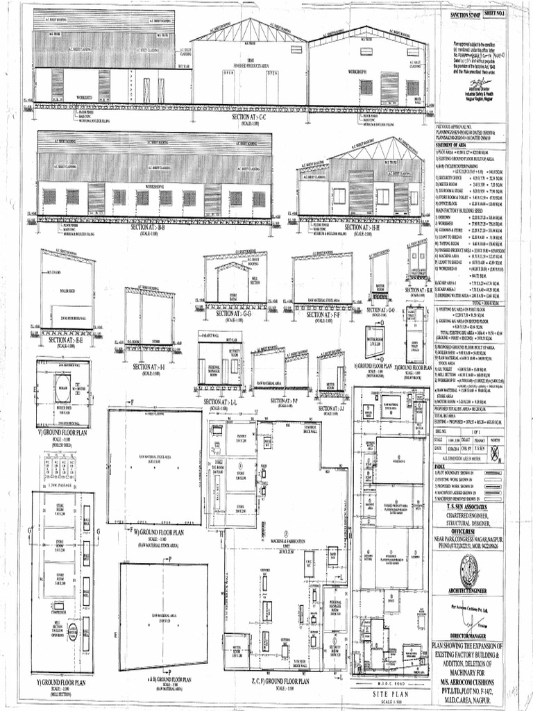 Drawing Unit1 As Per Factory Act, NOT MIDC | PDF