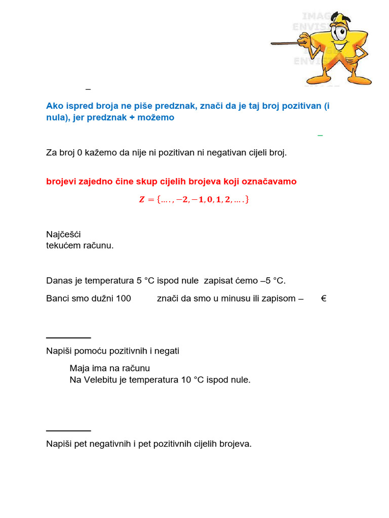 1. Cijeli brojevi | PDF