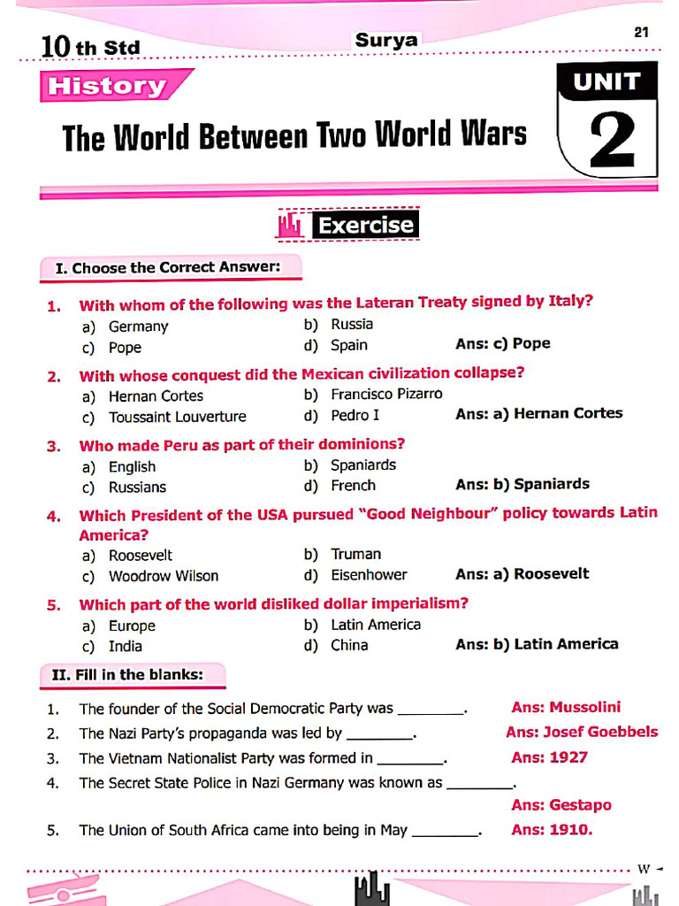 His 2 World After World War 1 | PDF