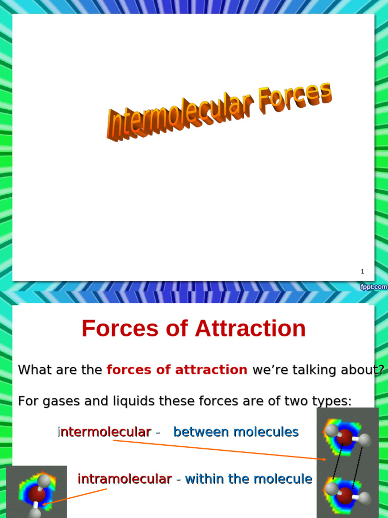 Intermolecular Forces Explained | PDF | Intermolecular Force ...