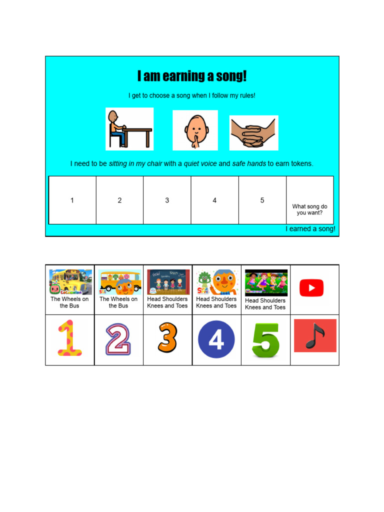 Song Choice Board | PDF