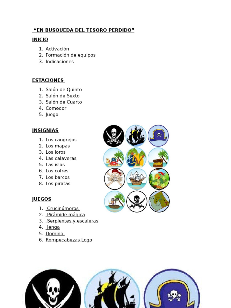 Busqueda Del Tesoro | PDF