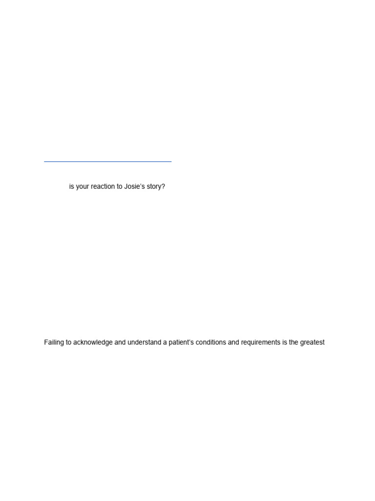 Analyzing Josie King's Medical Case Study | PDF | Medical Error | Nursing