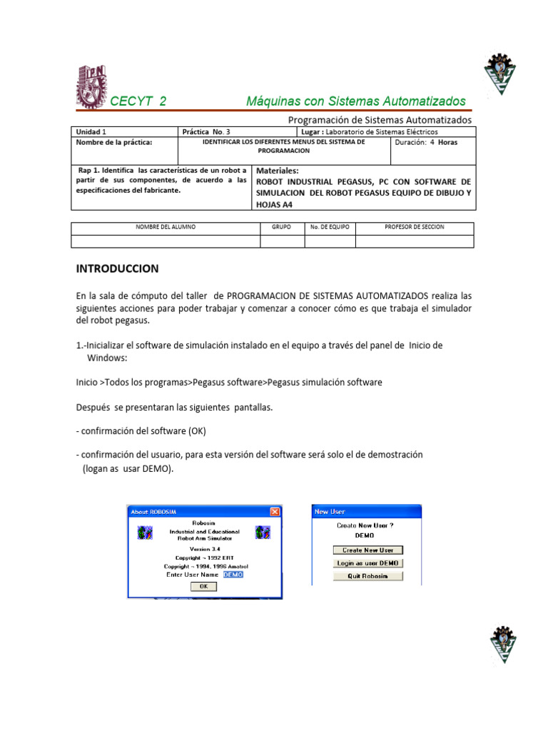 Practica Robotica Nivel Medio Pdf Robot Robótica