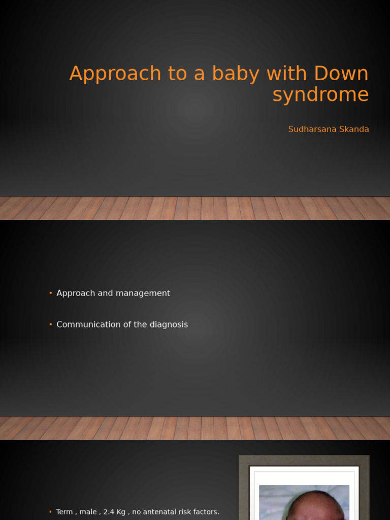 Approach To A Baby With Down Syndrome | PDF | Cardiology | Coronary ...