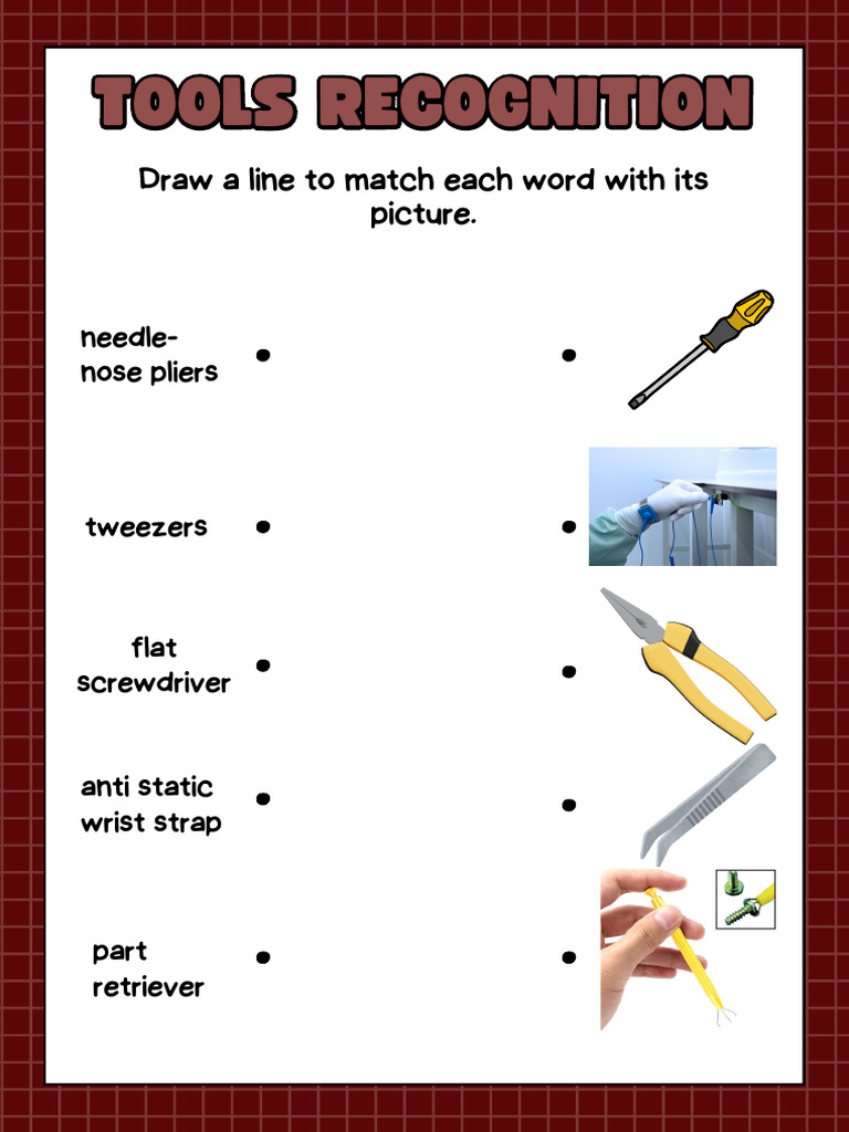 Tool Recognition Activity for Kids | PDF