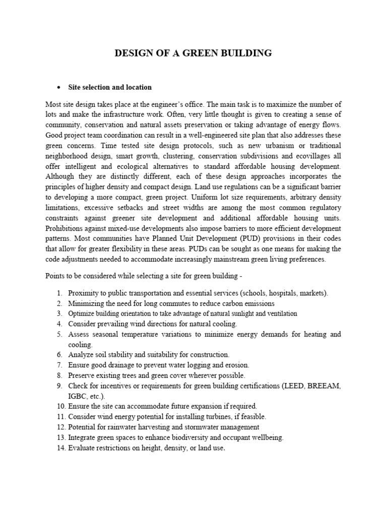Design of A Green Building | PDF | Green Building | Window