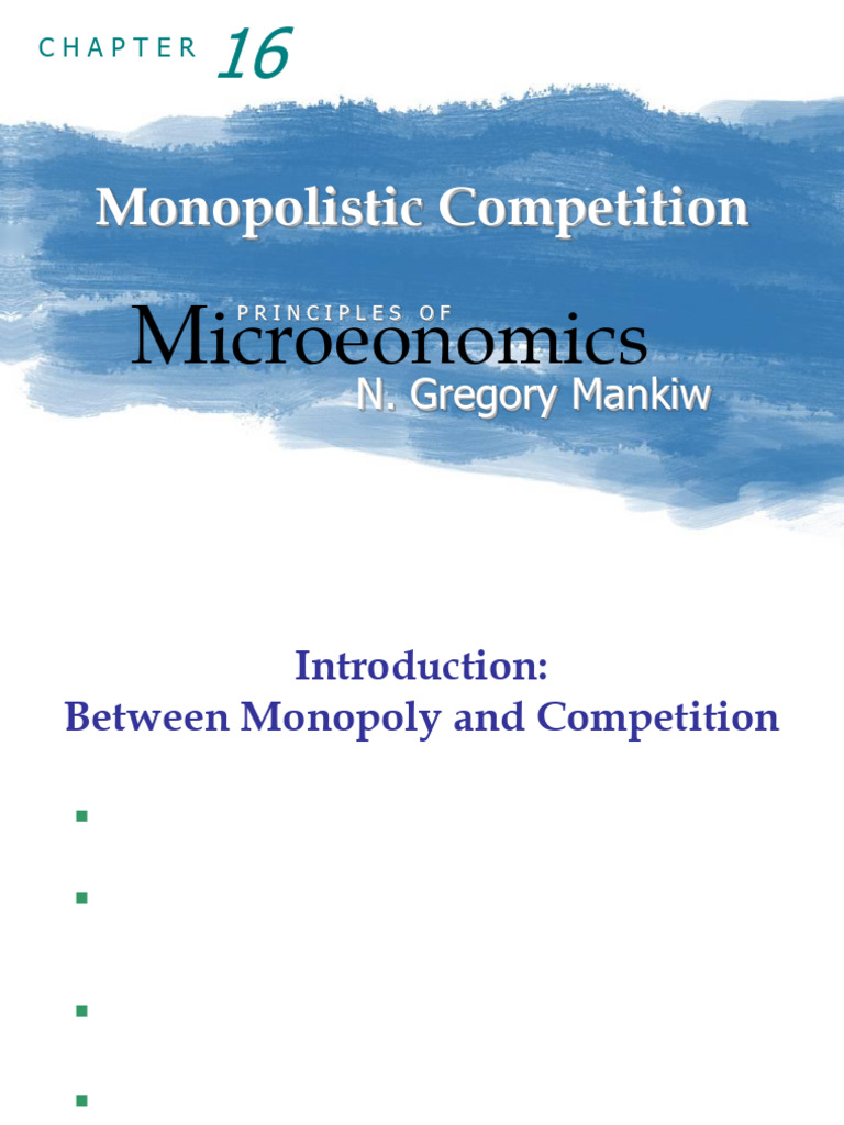 Lecture Note 10 Monopolistic-1 | PDF | Monopoly | Market Power