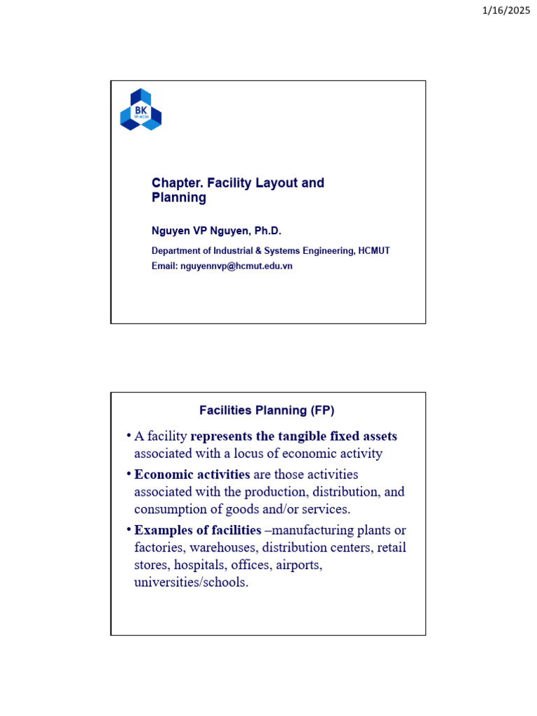 Chapter 2 Facility Layout and Planning - Simp | PDF | Design | Inventory