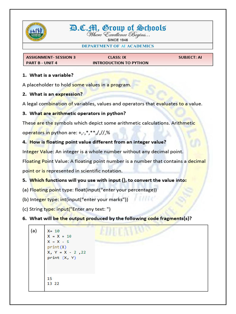Part-B Unit-4 Session-3 | PDF