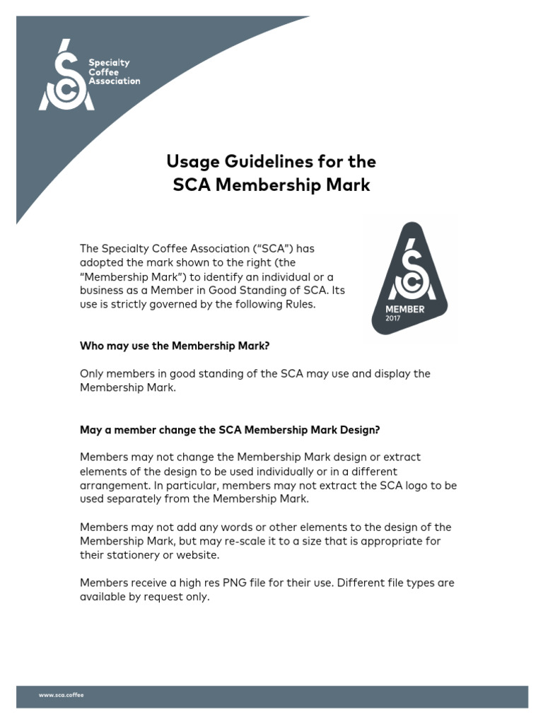 SCA_Member_Logo_Guidelines | PDF