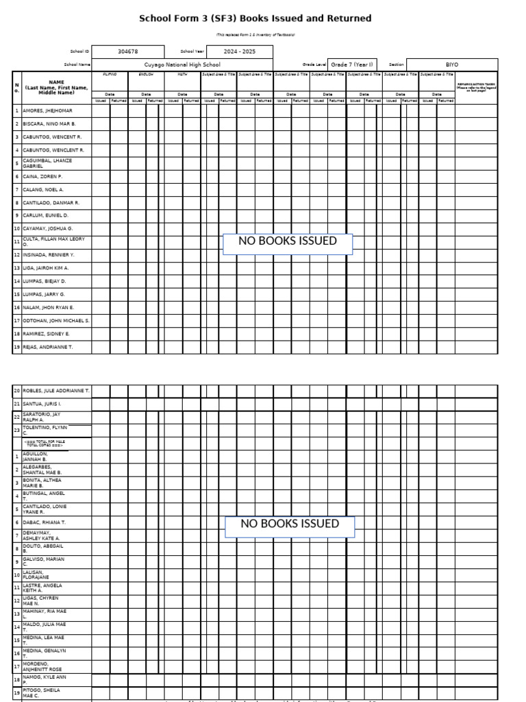 Sf3 - 2024 - Grade 7 (Year I) - Biyo | PDF