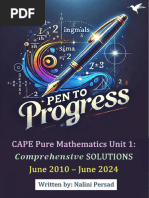 Pure Mathematics Unit 1 CAPE Past Papers | PDF