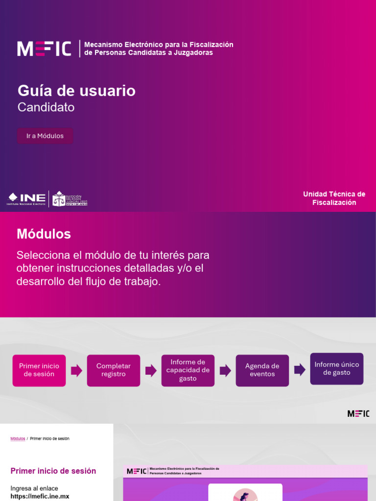 GUÍA DE USUARIO - Candidato - MEFIC v4 1 | PDF | Informática