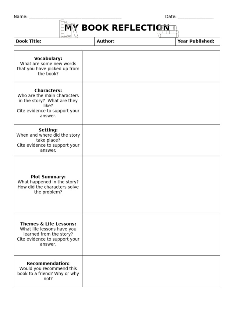 Book Reflection One Pager-2 | PDF