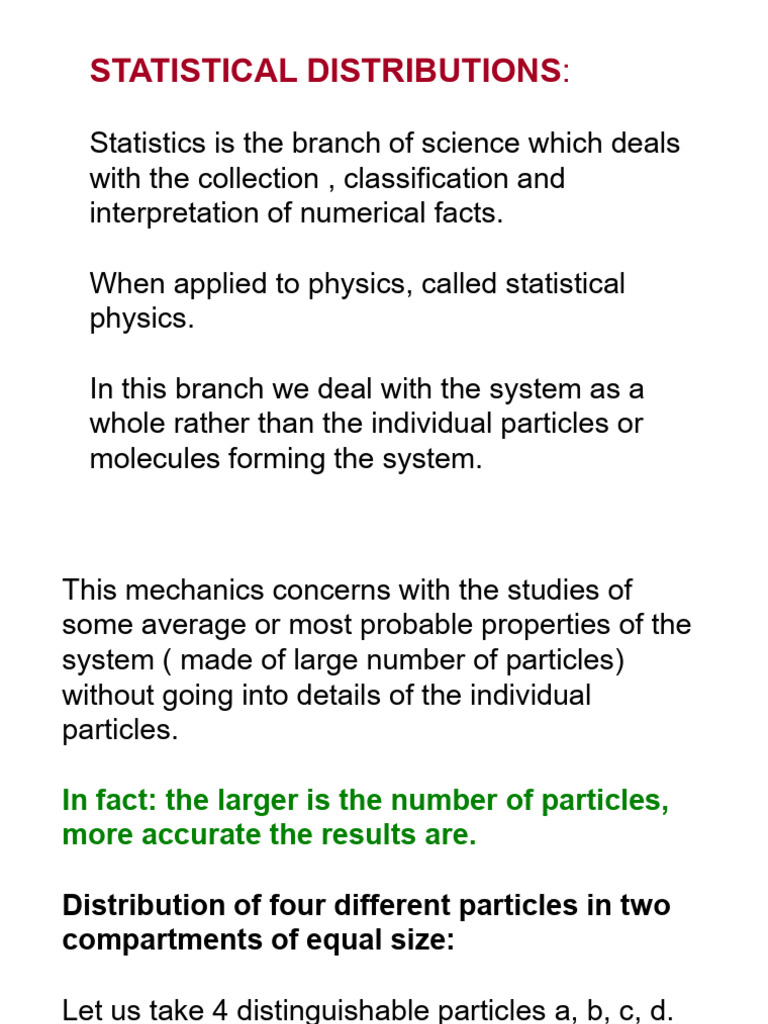 Stat Lecture 1 | PDF | Applied Probability | Statistical Mechanics
