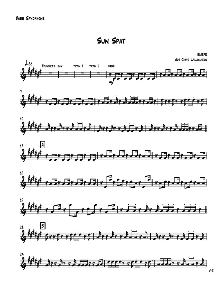 Sun Spat Bass Saxophone Pdf Échecs 4439