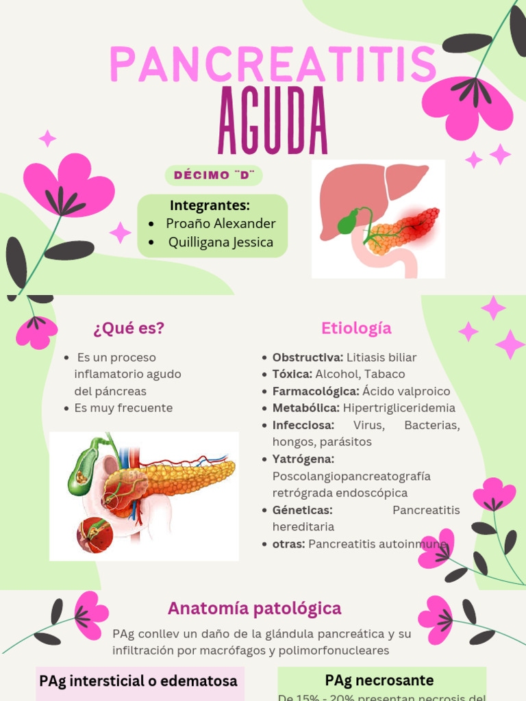 Pancreatitis Aguda - Presentación | PDF | Enfermedades y trastornos | Especialidades Medicas