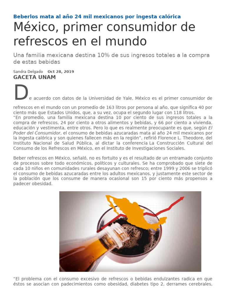 REFRESCOS | PDF | Refresco | Azúcar