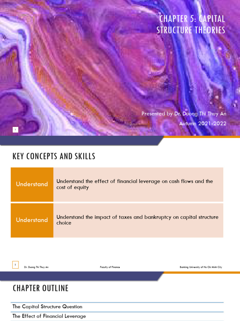 Chapter 5 Capital Structure Theories | PDF | Capital Structure | Capital Asset Pricing Model