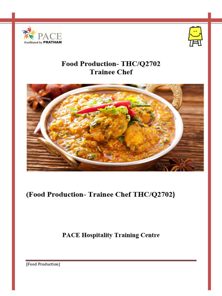 Food Production Training for Trainee Chefs | PDF | Tableware | Chef