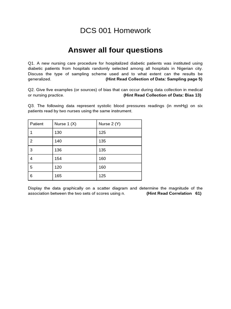 DCS001 Homework | PDF