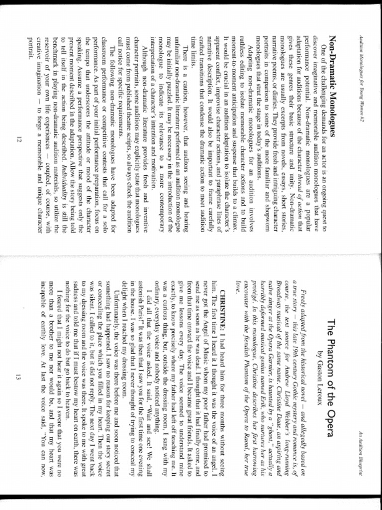 Monologues Female Contemporary | PDF