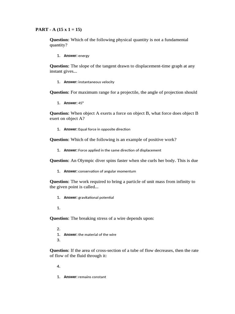PHYSICS | PDF | Force | Angular Momentum