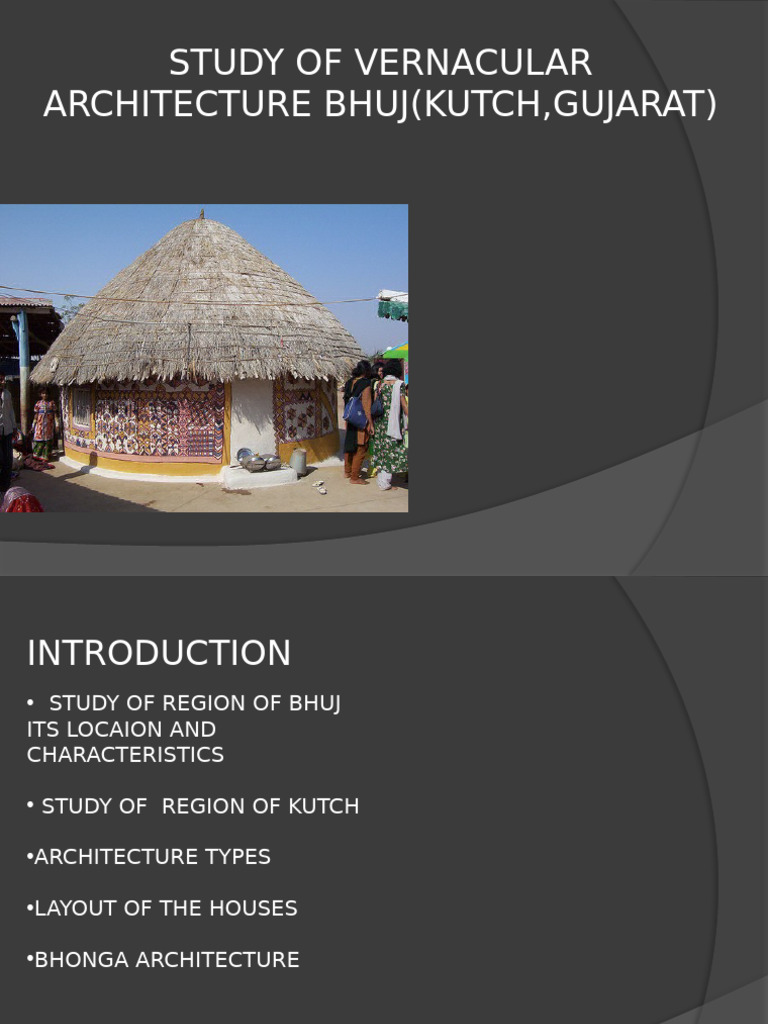 Bhuj Kutch Vernacular Architecture Study | PDF | Masonry | Roof