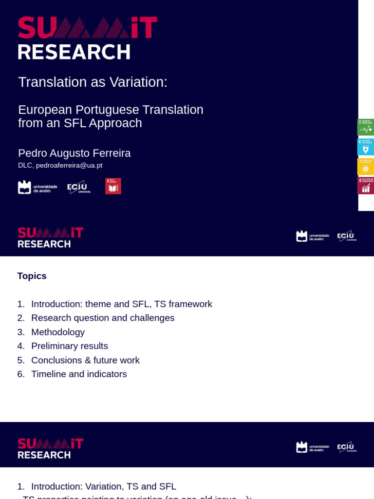 Research Summit Template PHD Pitch - Final | PDF | Methodology | Learning