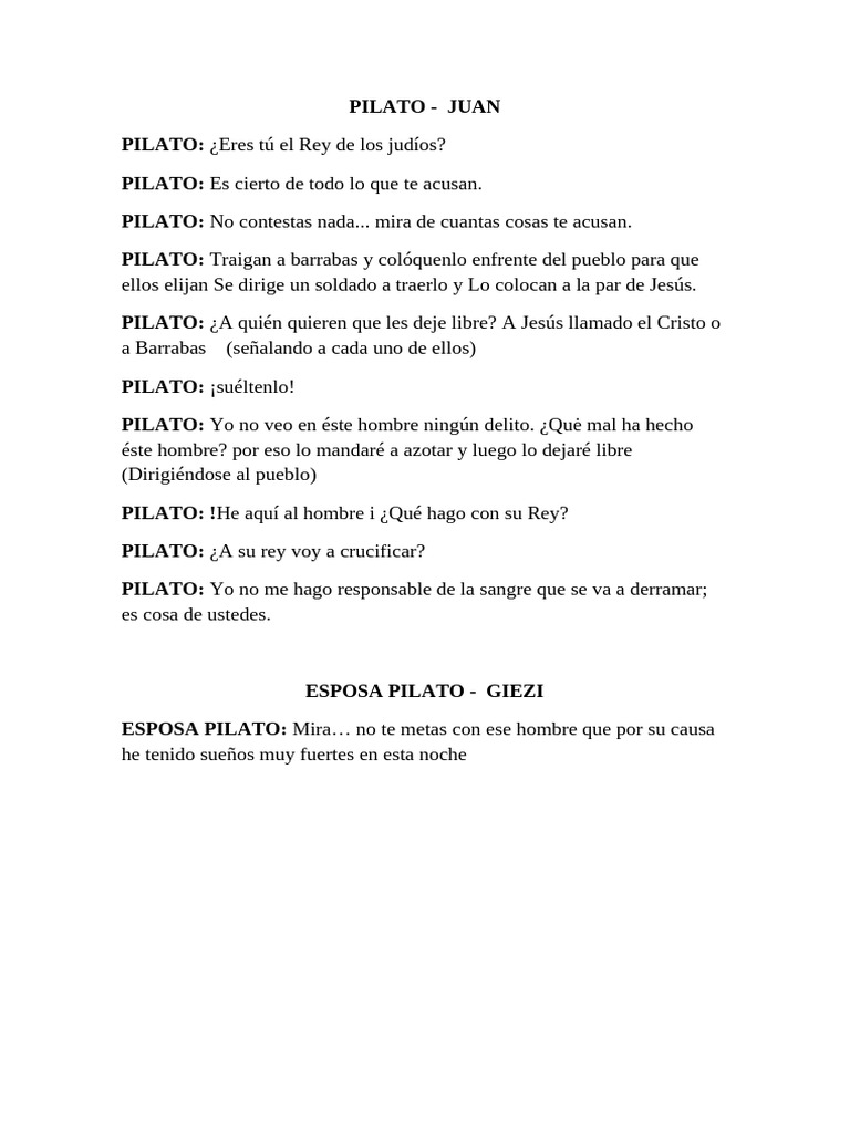 La elección entre Jesús y Barrabás | PDF | Poncio Pilato | Jesús