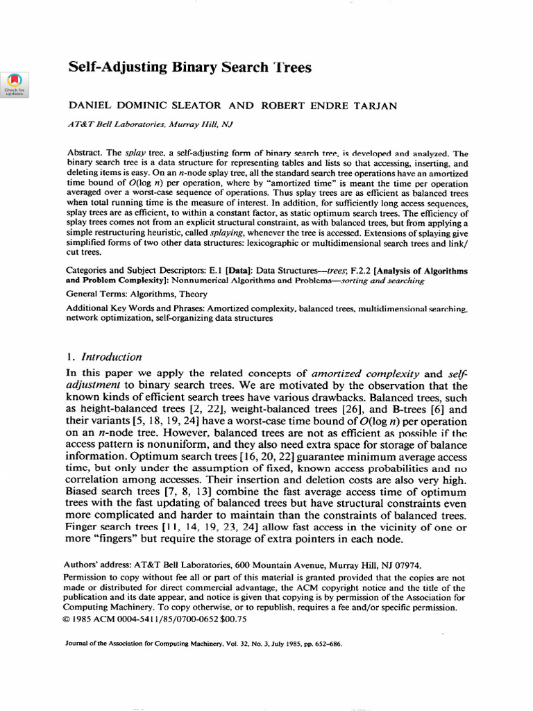 splayTrees2 | PDF | Algorithms And Data Structures